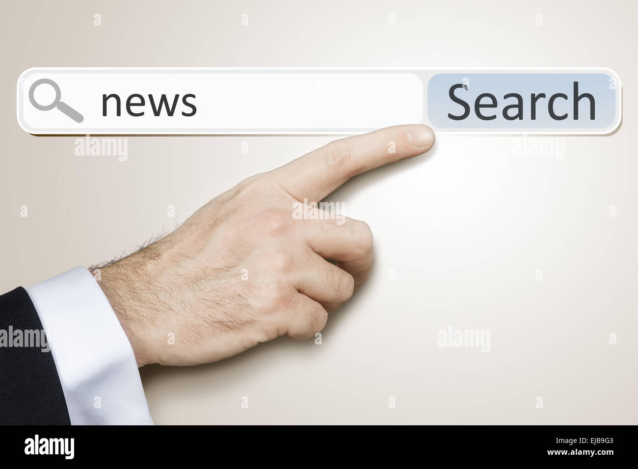 Web search concept man hi-res stock photography and images - Alamy