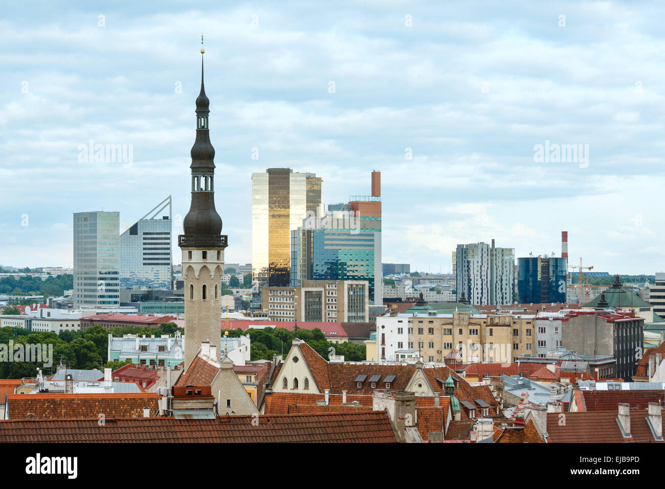 Tallinn City summer view Stock Photo - Alamy