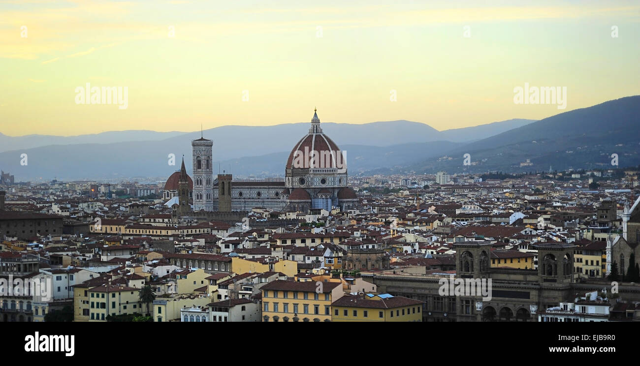 Florence center skyline Stock Photo - Alamy