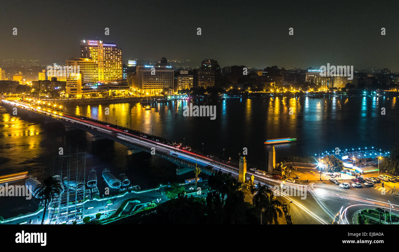 Cairo at night Stock Photo - Alamy