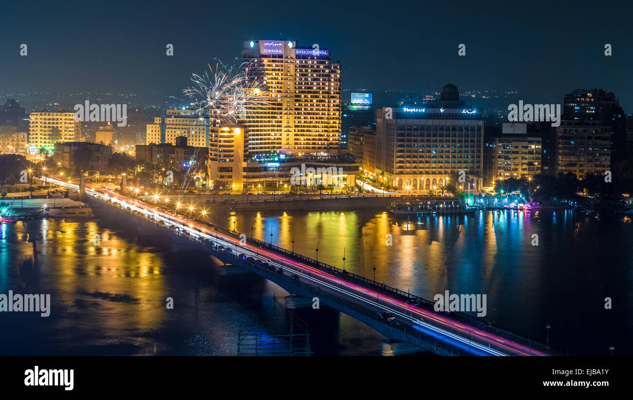 Cairo at night Stock Photo - Alamy