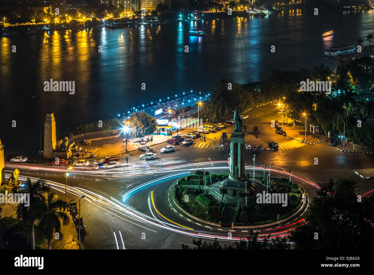 Cairo at night Stock Photo - Alamy