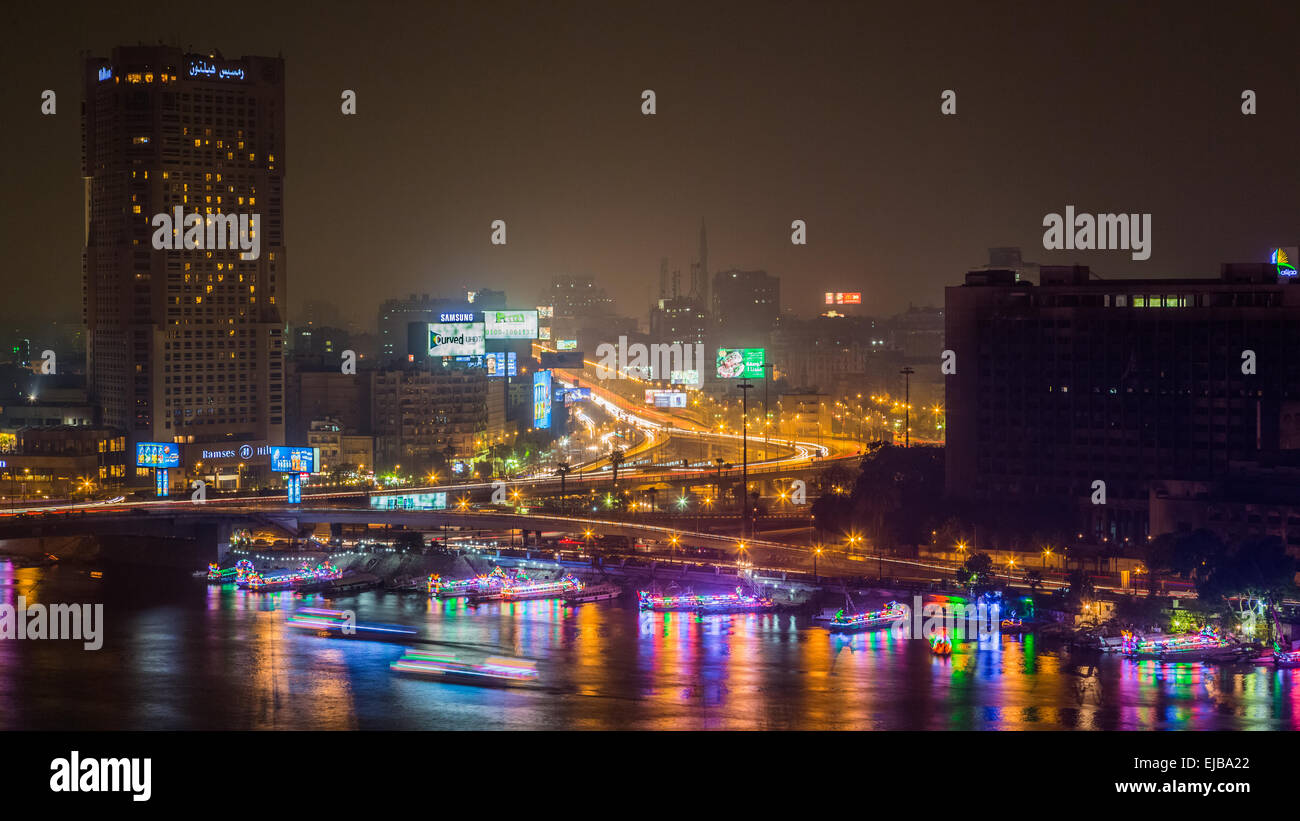 Cairo at night Stock Photo - Alamy