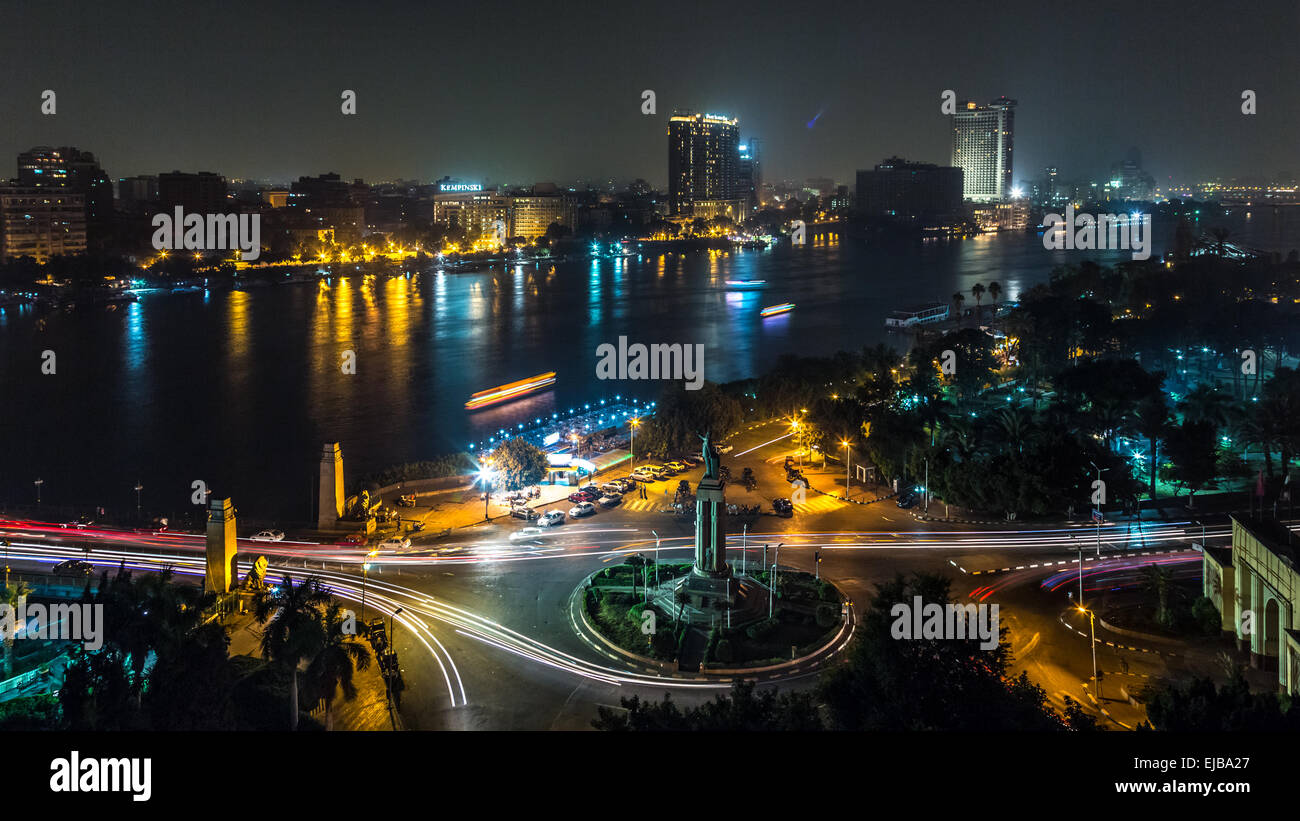 Cairo at night Stock Photo - Alamy