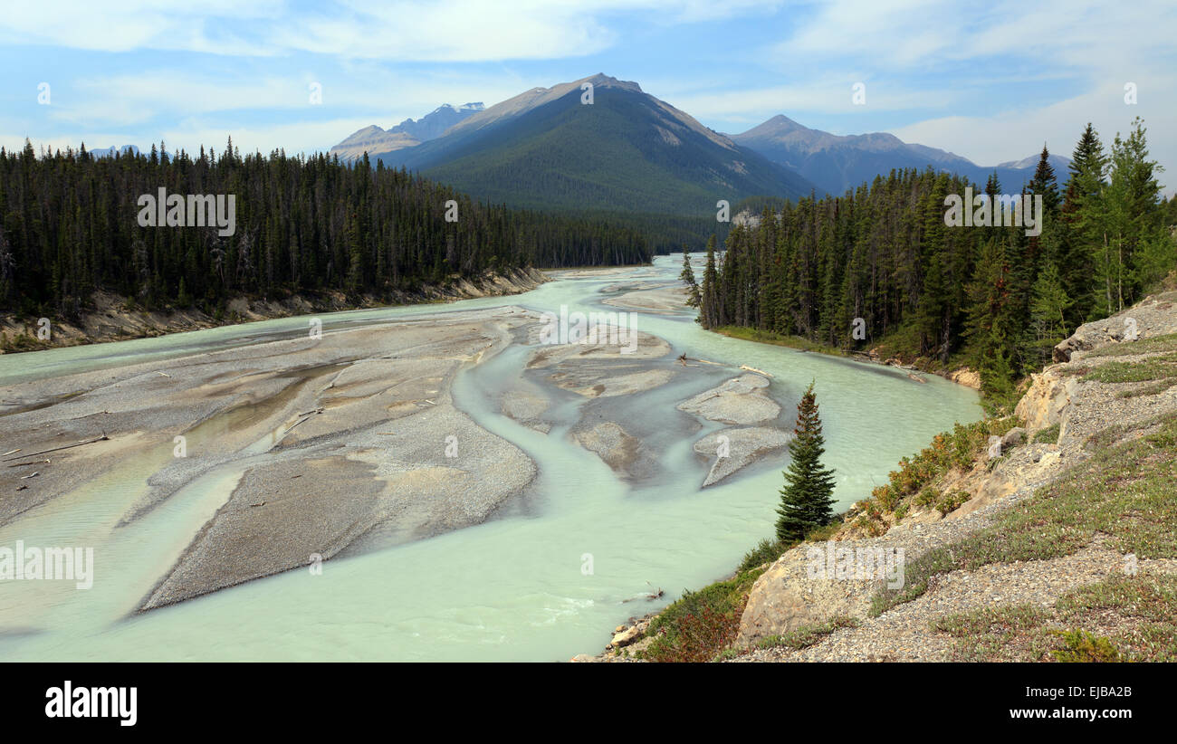 Canadian river landscape Stock Photo - Alamy