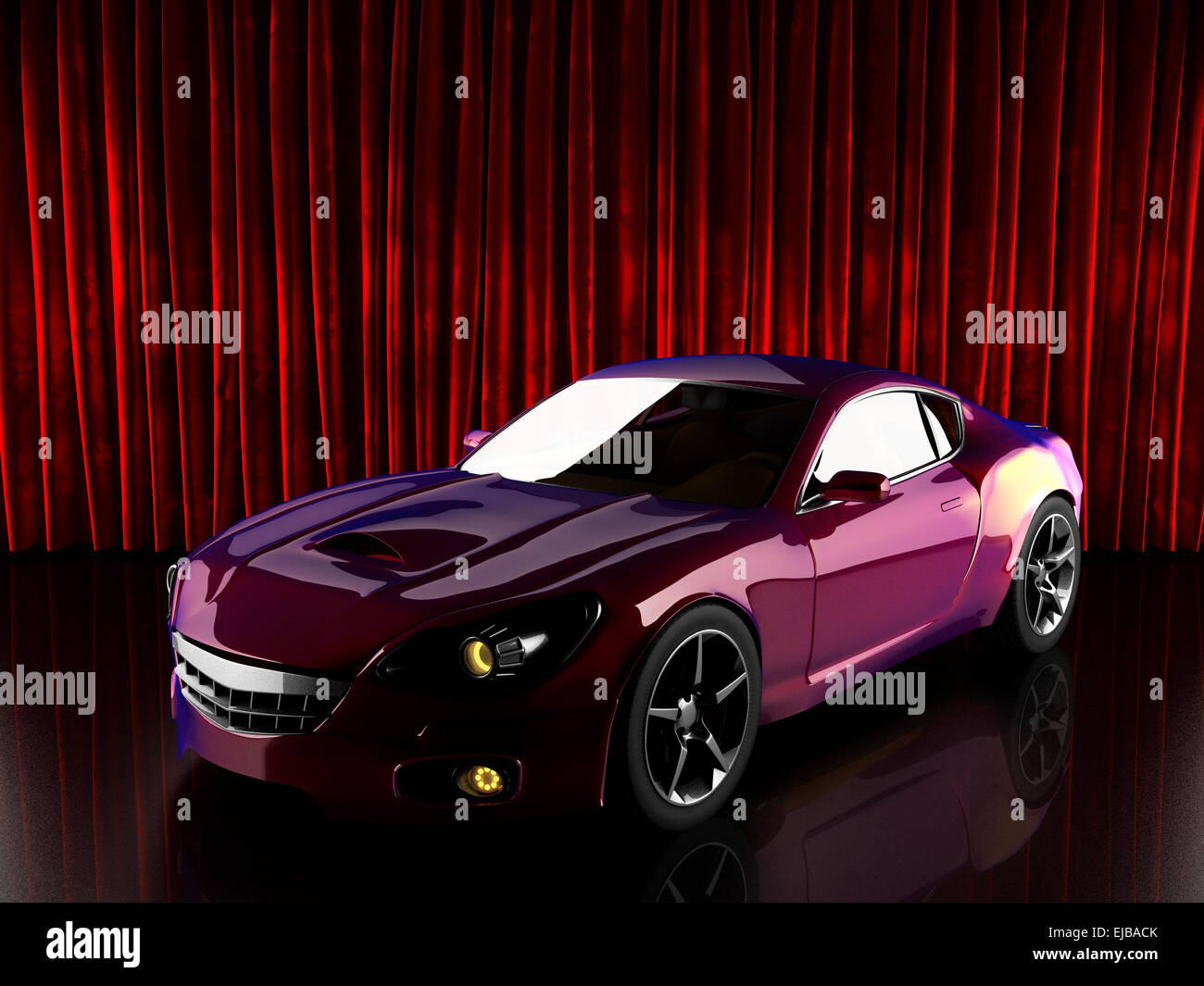 luxury brandless sport car Stock Photo - Alamy