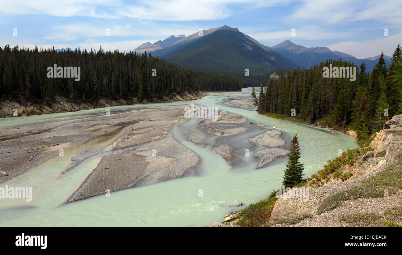 Canadian river landscape Stock Photo - Alamy