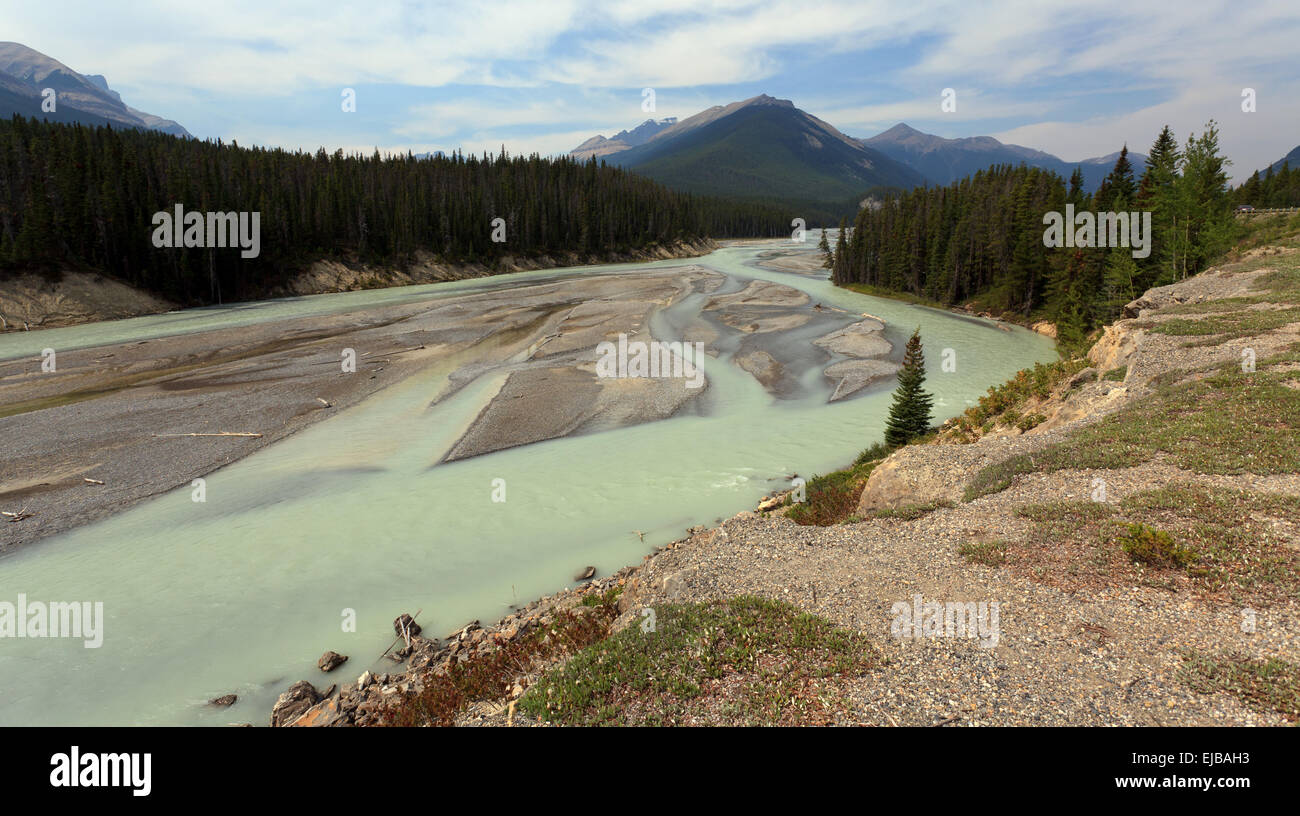 Canadian river landscape Stock Photo - Alamy