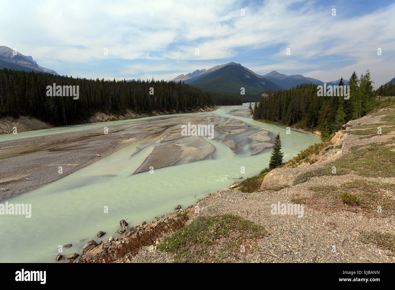 Canadian river landscape Stock Photo - Alamy