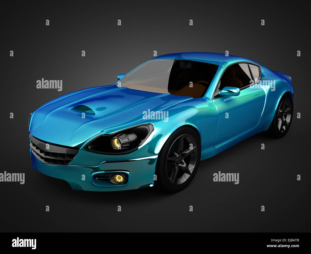 luxury brandless sport car Stock Photo - Alamy