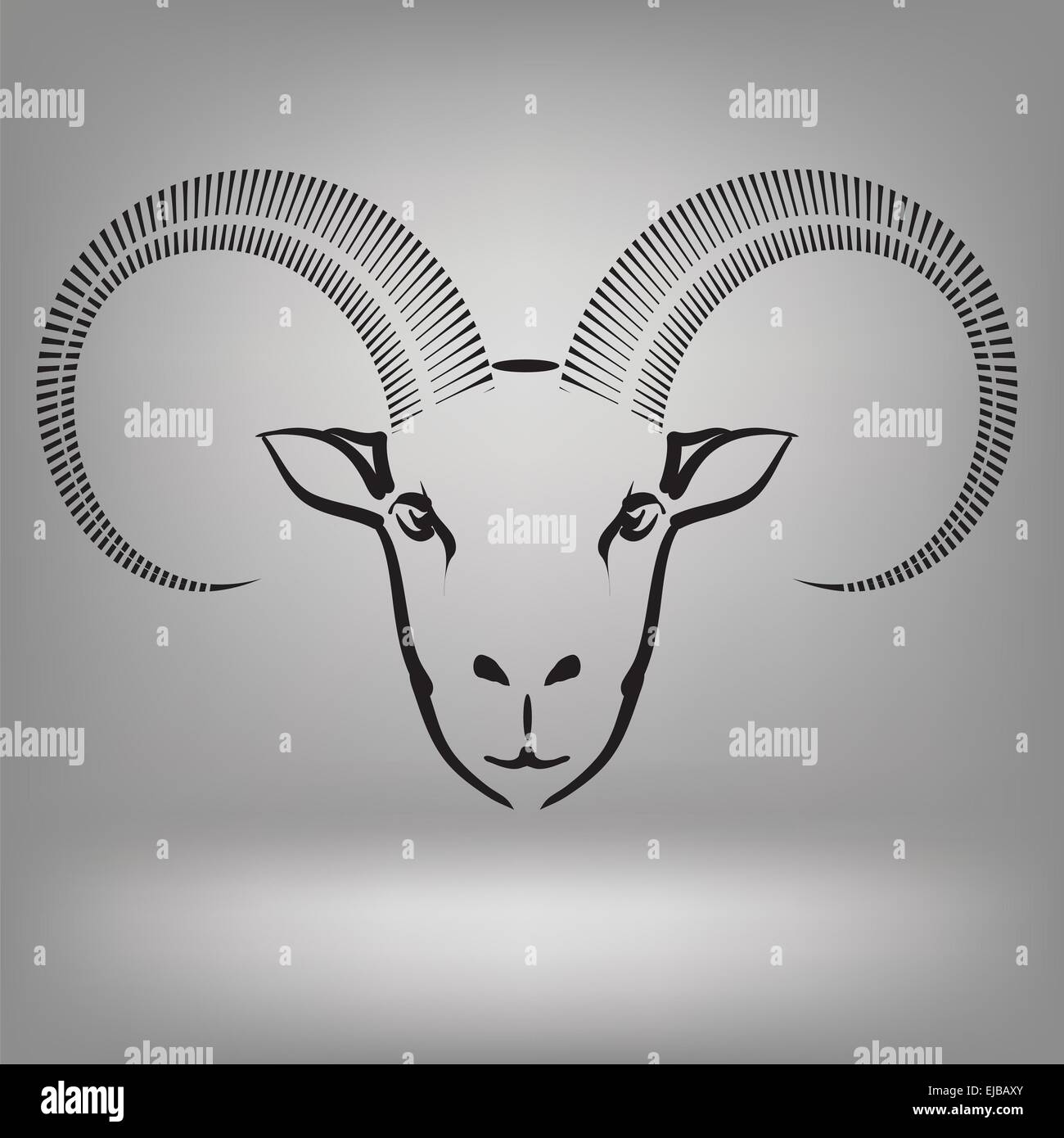 symbol of goat Stock Photo - Alamy