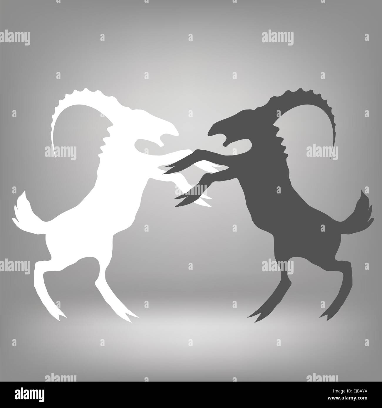 Goats head illustration hi-res stock photography and images - Alamy