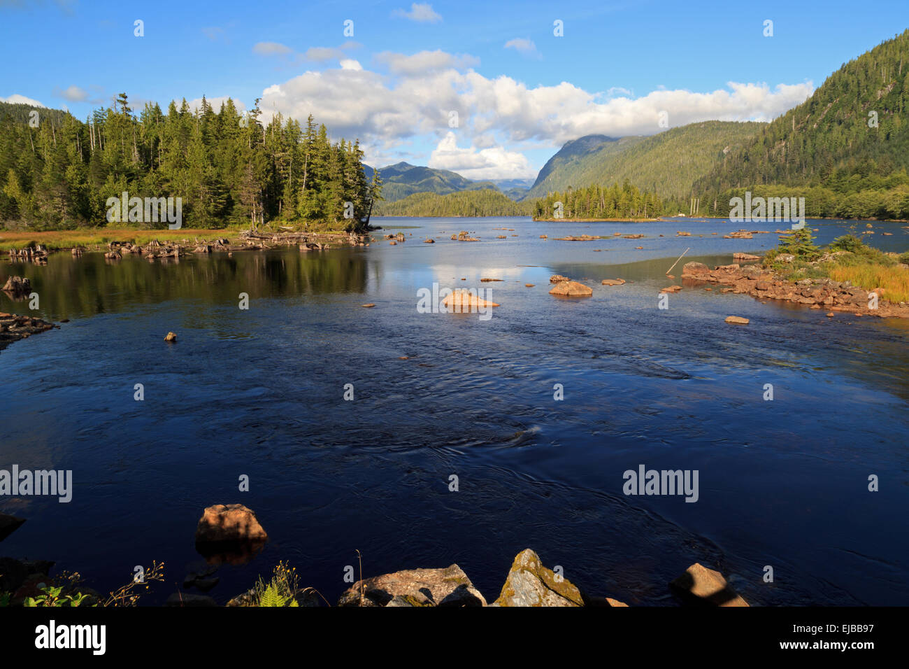 Canadian river landscape Stock Photo - Alamy