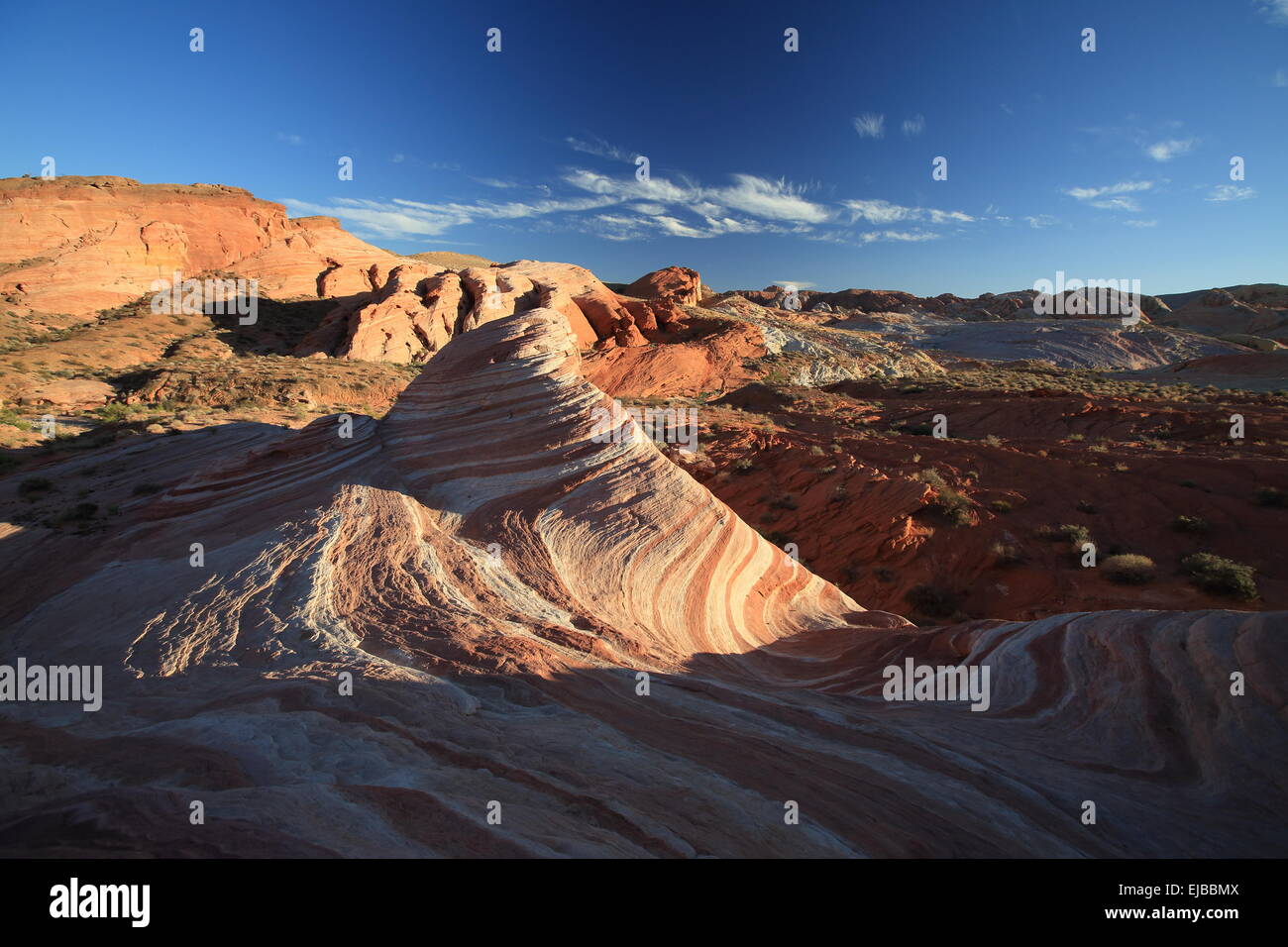 Fire Wave Vally of Fire Nevada Stock Photo - Alamy
