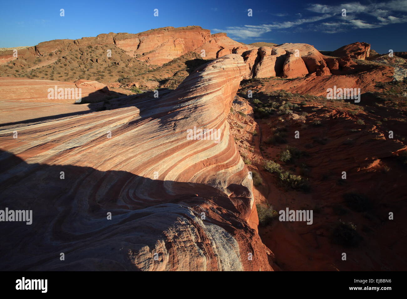 Fire Wave Vally of Fire Nevada Stock Photo - Alamy