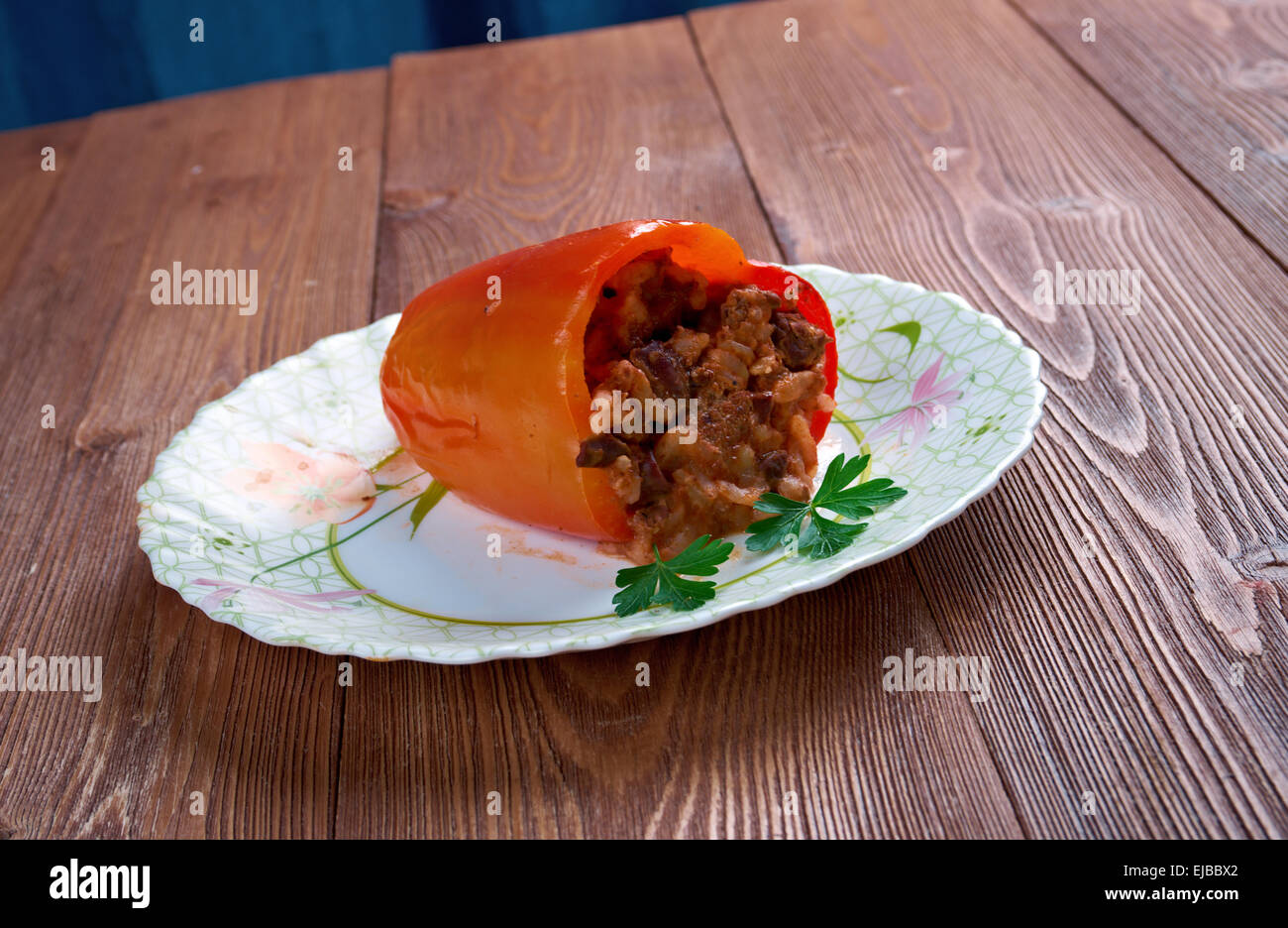 Stuffed paprika with liver hi-res stock photography and images - Alamy