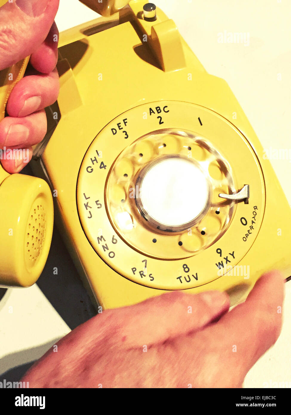 Vintage Rotary Telephone Stock Photo - Alamy