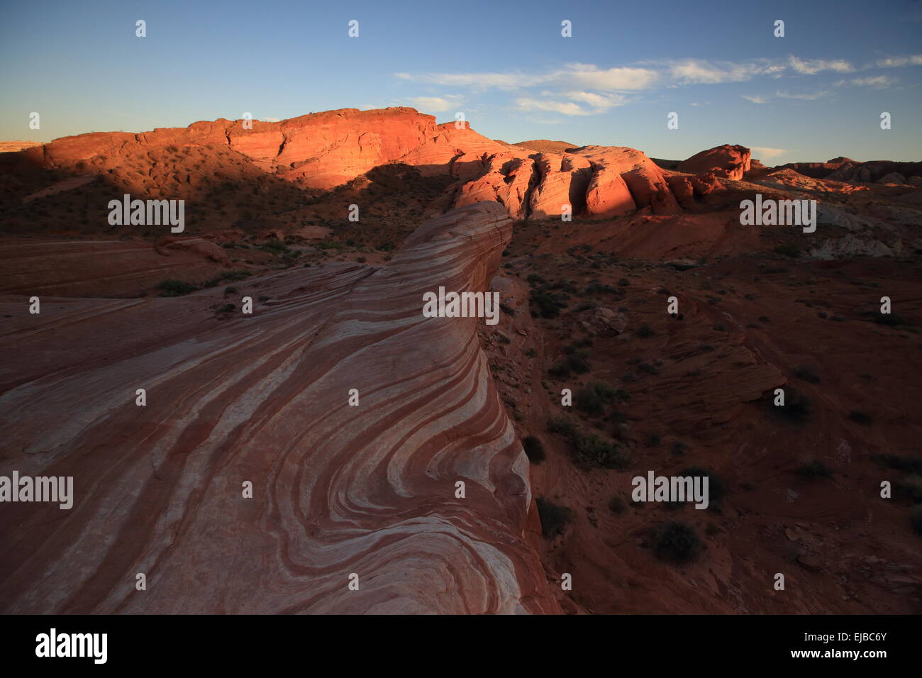 Fire Wave Vally of Fire Nevada Stock Photo - Alamy