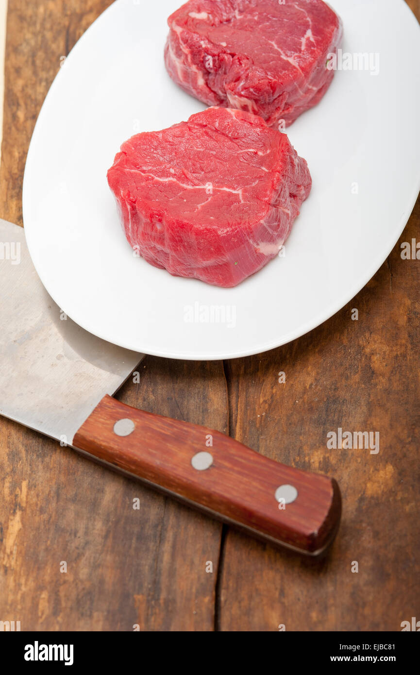 Raw filet mignon hi-res stock photography and images - Alamy