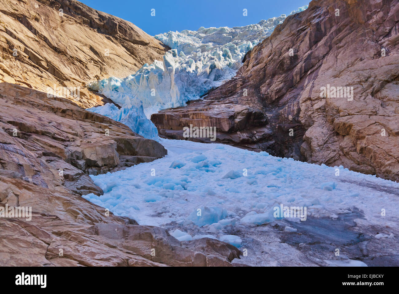 Bridge briksdal river hi-res stock photography and images - Alamy