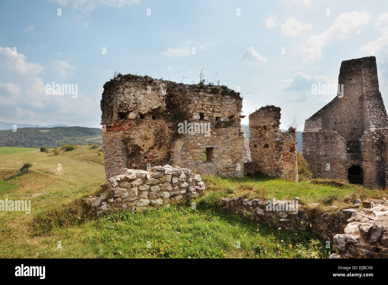 The medieval fortress in the spring Stock Photo - Alamy