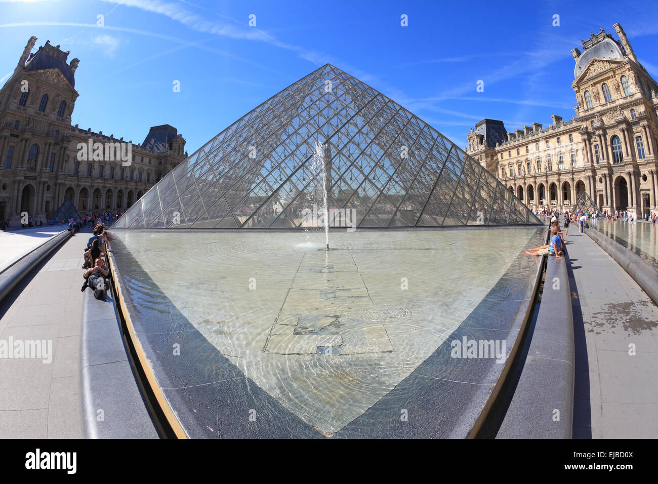 The entrance to the Louvre Stock Photo - Alamy