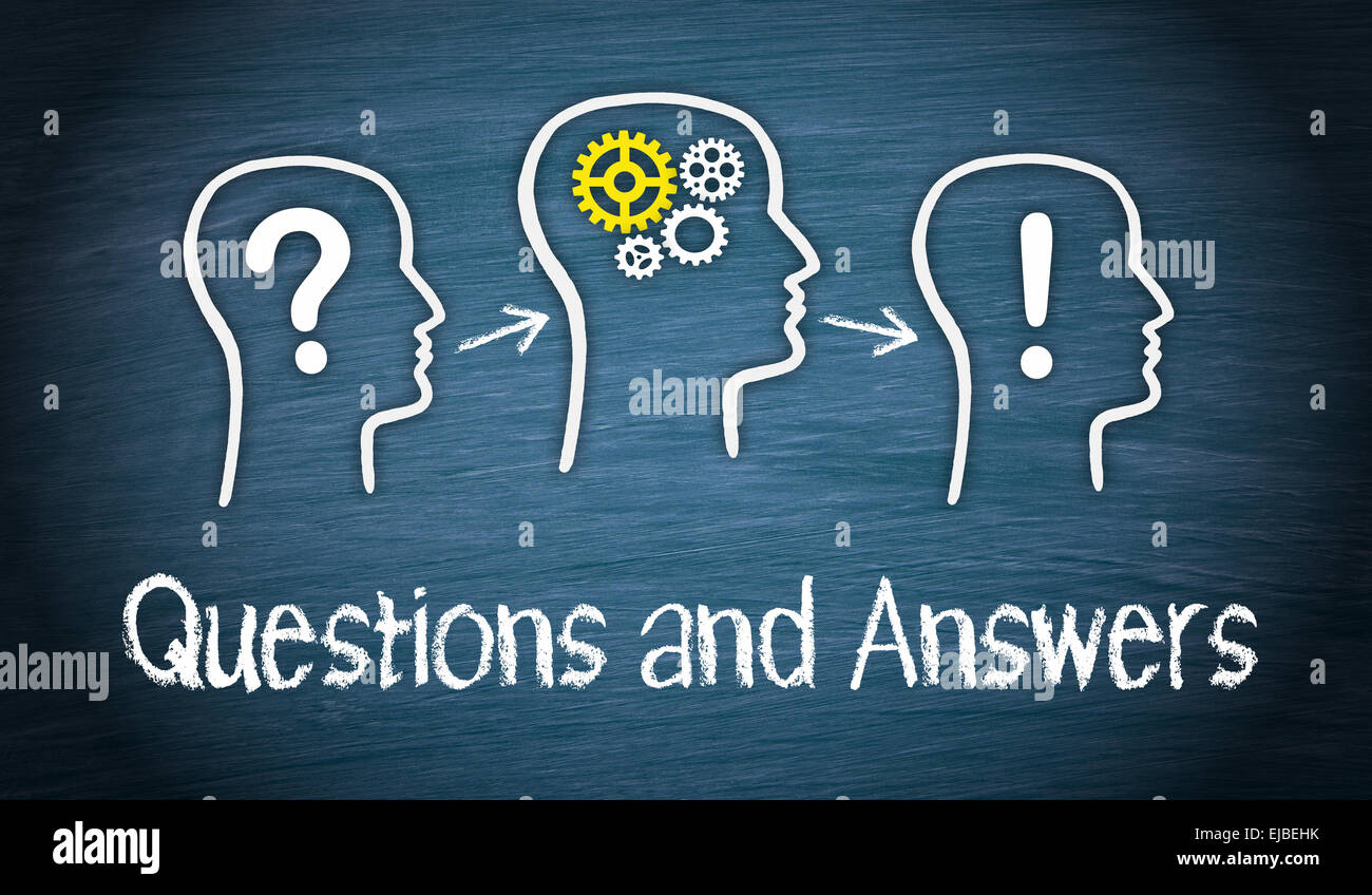 Questions and Answers Stock Photo - Alamy