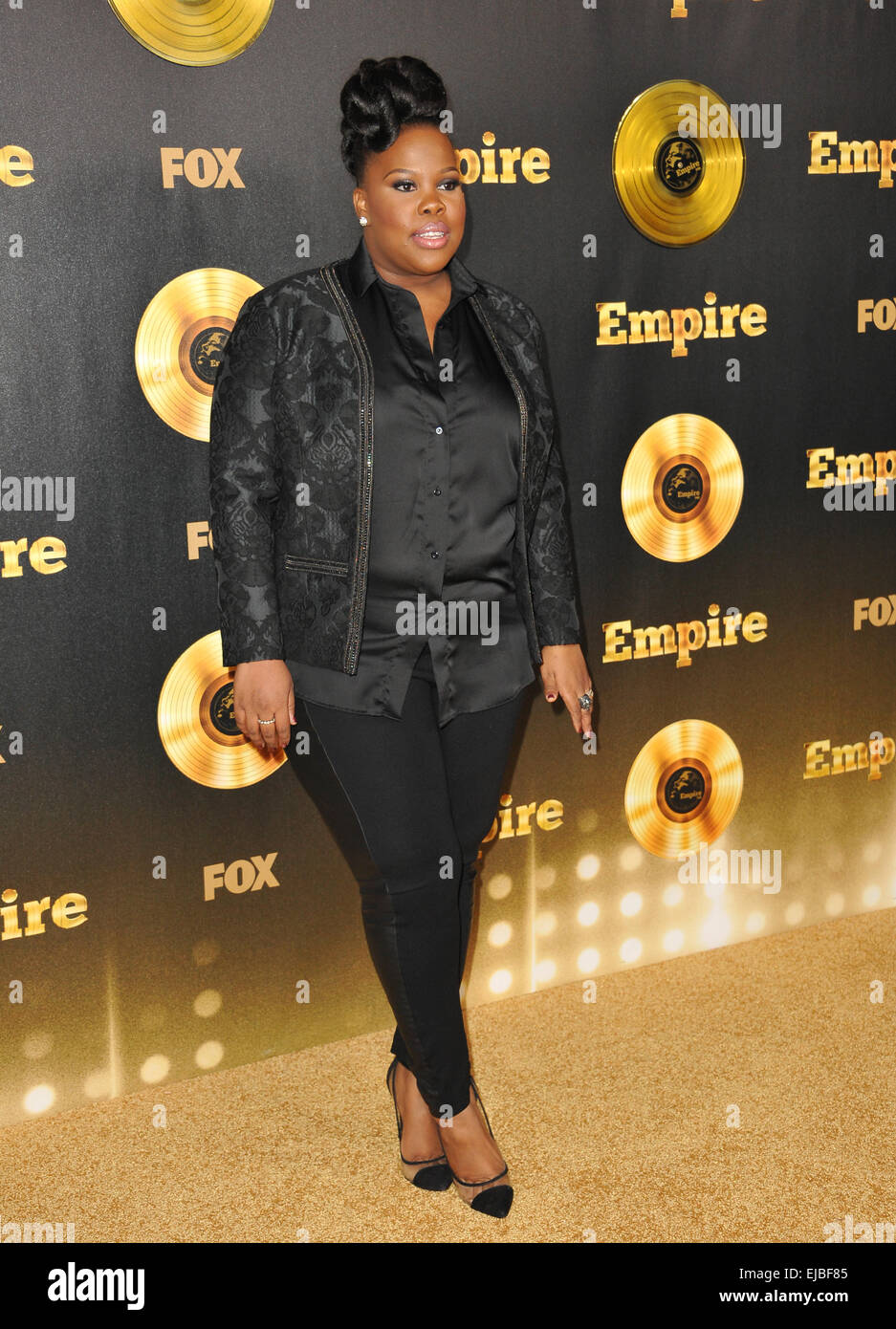 LOS ANGELES, CA - JANUARY 6, 2015: Amber Riley at the premiere of Fox's ...