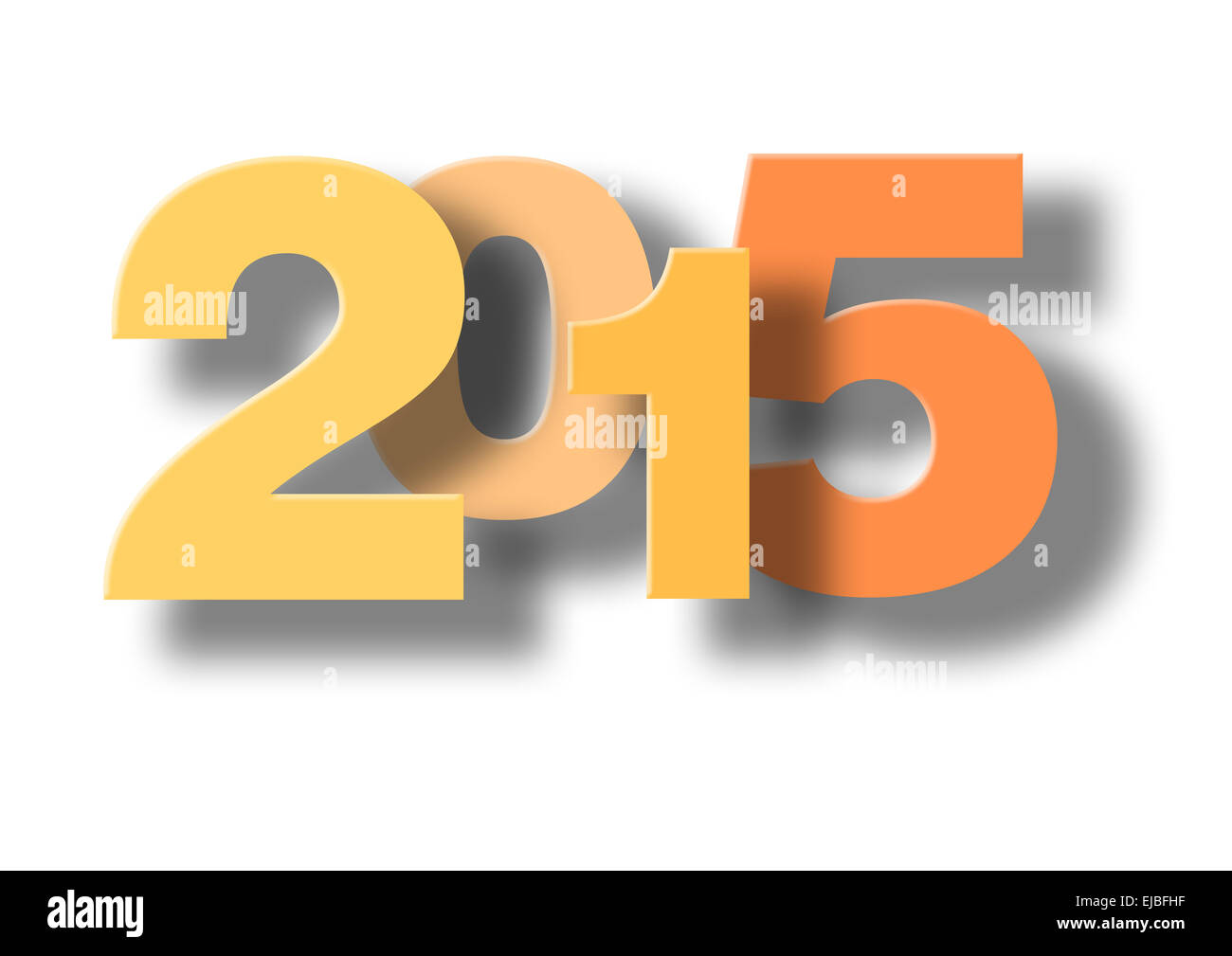 illustration for happy new year 2015 Stock Photo - Alamy