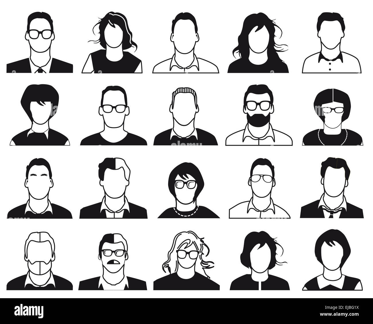 People icons hi-res stock photography and images - Alamy