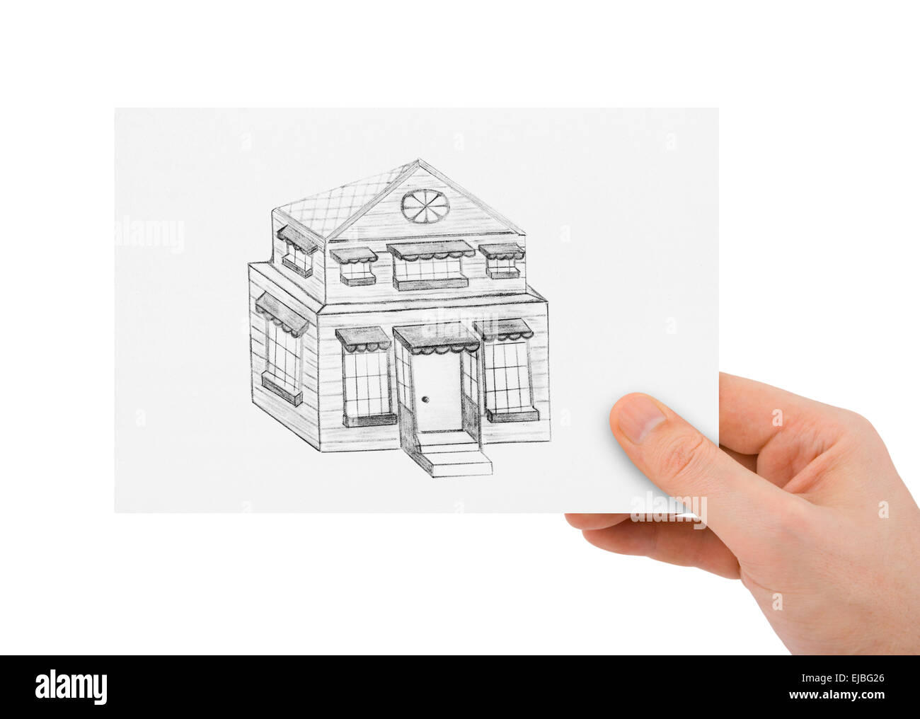 Artist drawing house hi-res stock photography and images - Alamy