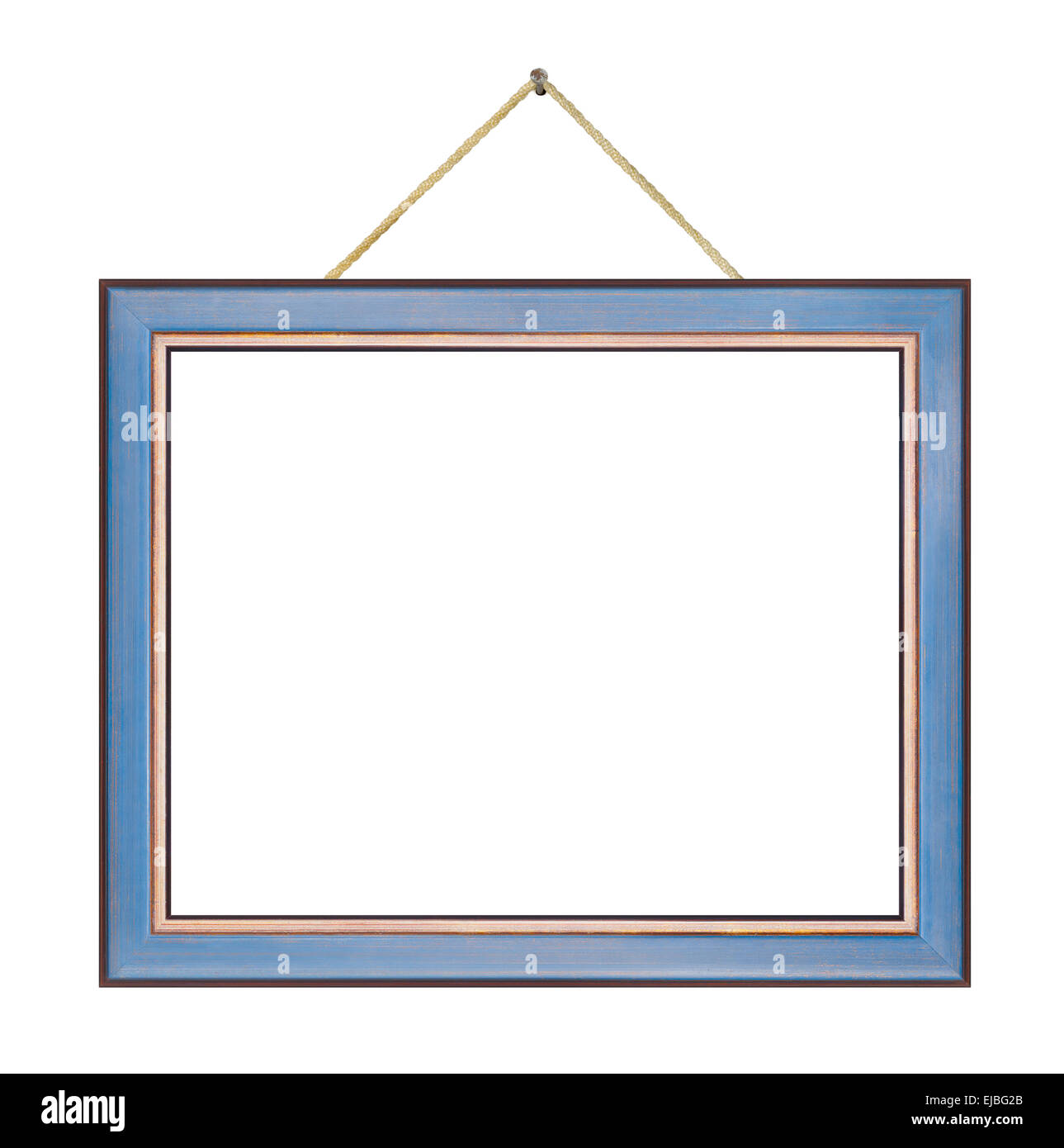 Retro frame on rope Stock Photo - Alamy