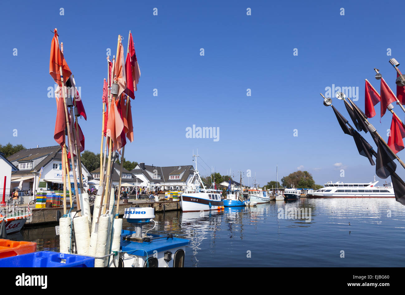 Port of Vitte on Hiddensee Stock Photo - Alamy