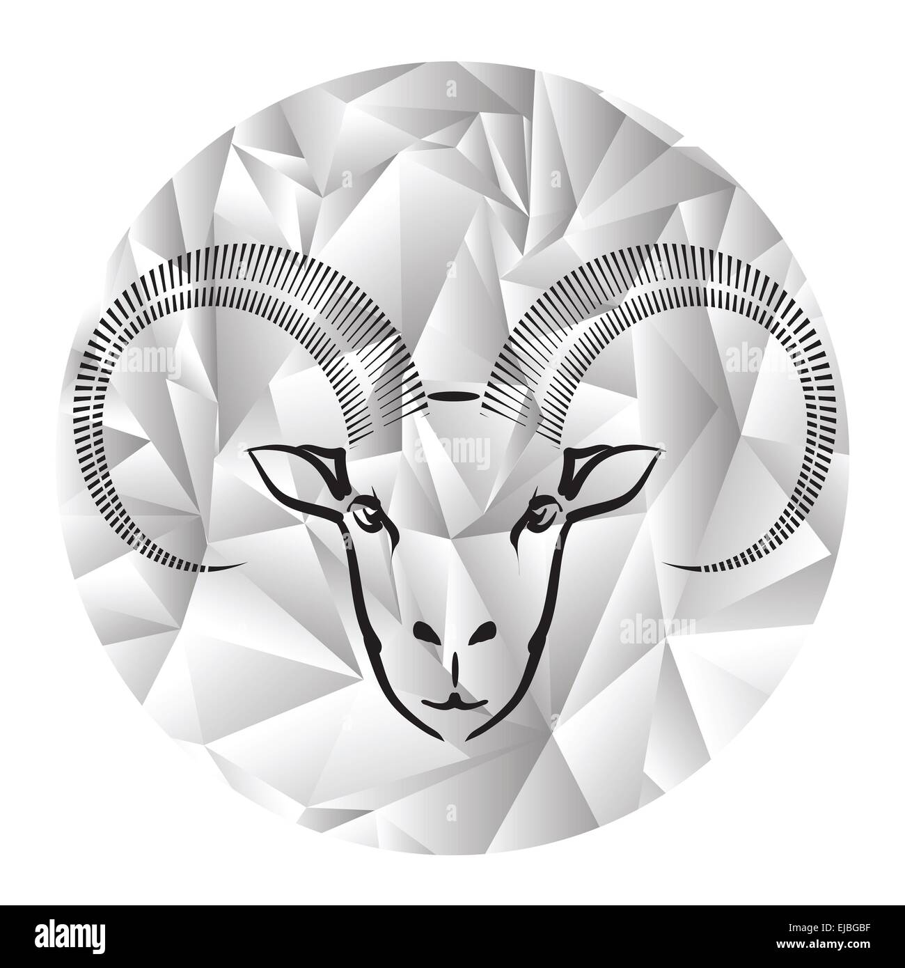 Ram head decoration Cut Out Stock Images & Pictures - Alamy
