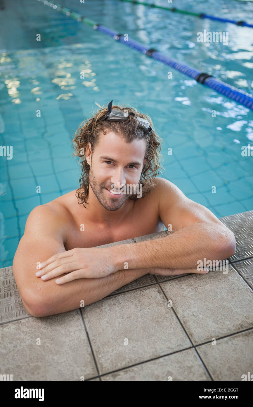 Portrait of a fit swimmer in the pool Stock Photo - Alamy