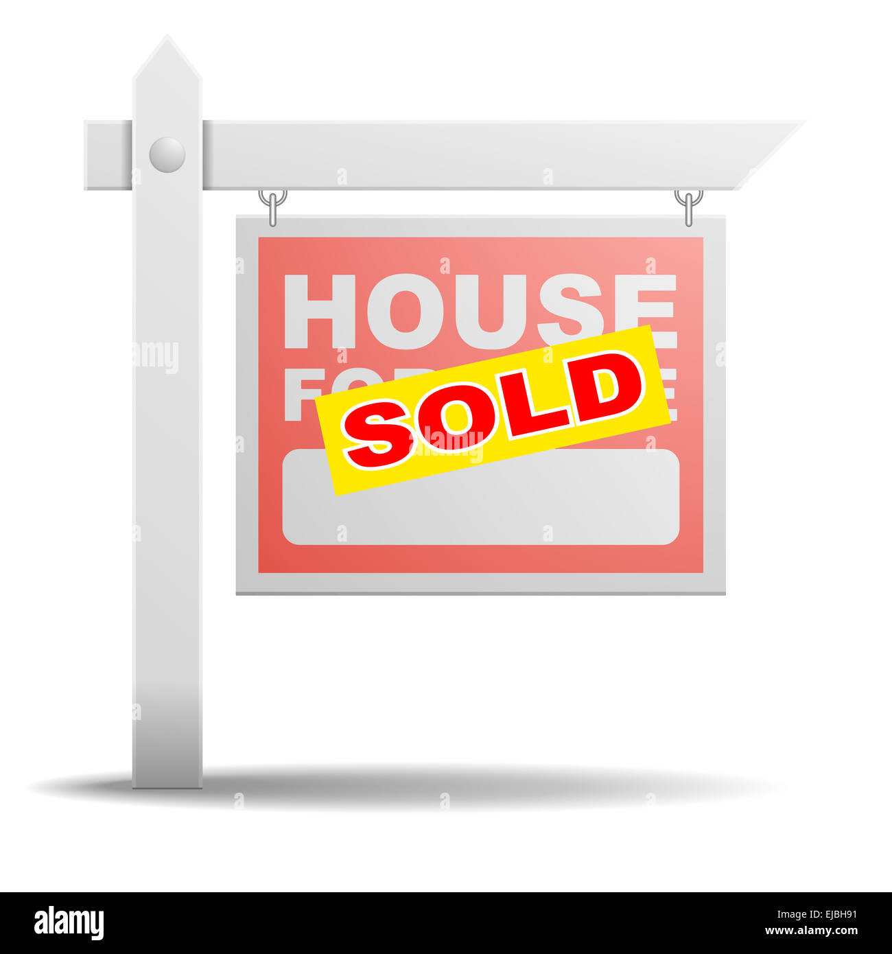 Sign House for Sale Stock Photo - Alamy