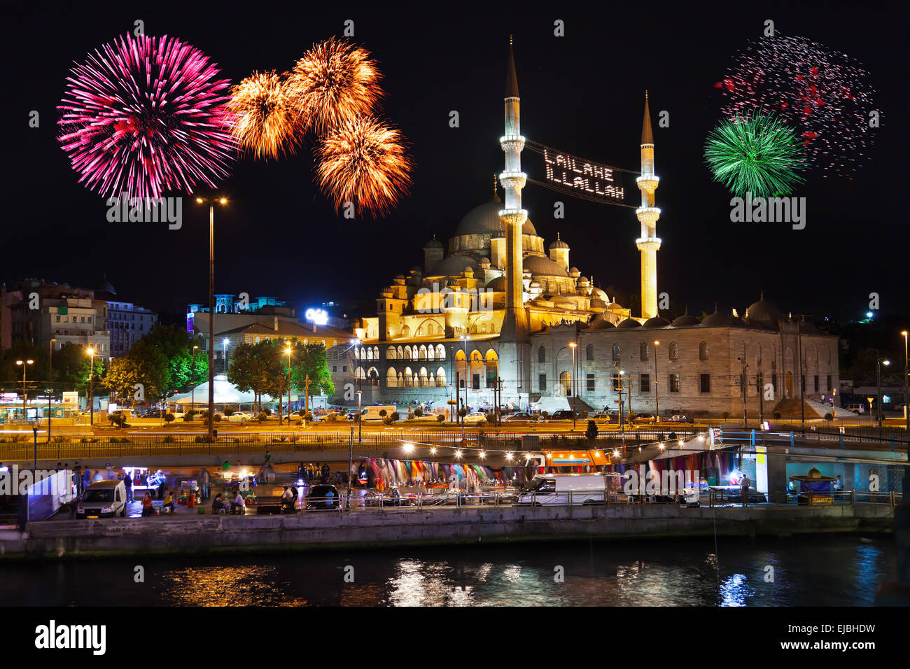 Fireworks in Istanbul Turkey Stock Photo - Alamy