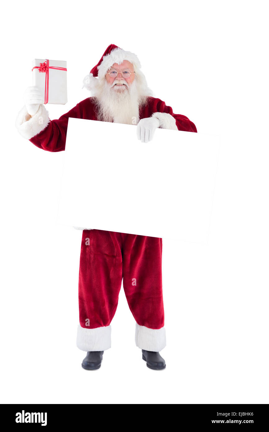 Santa claus shows red Cut Out Stock Images & Pictures - Alamy