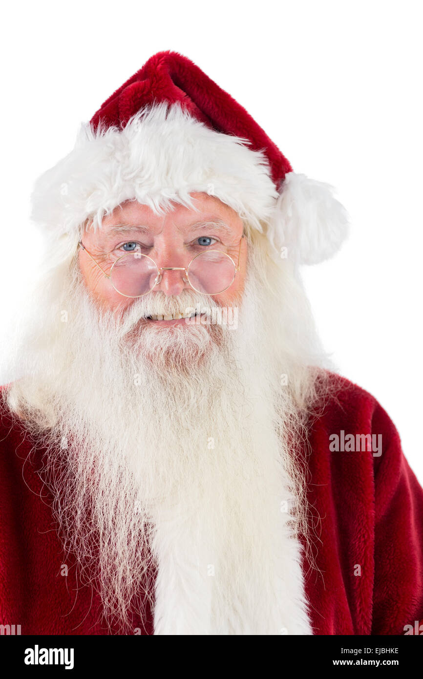 Santa smiles in the camera Stock Photo - Alamy