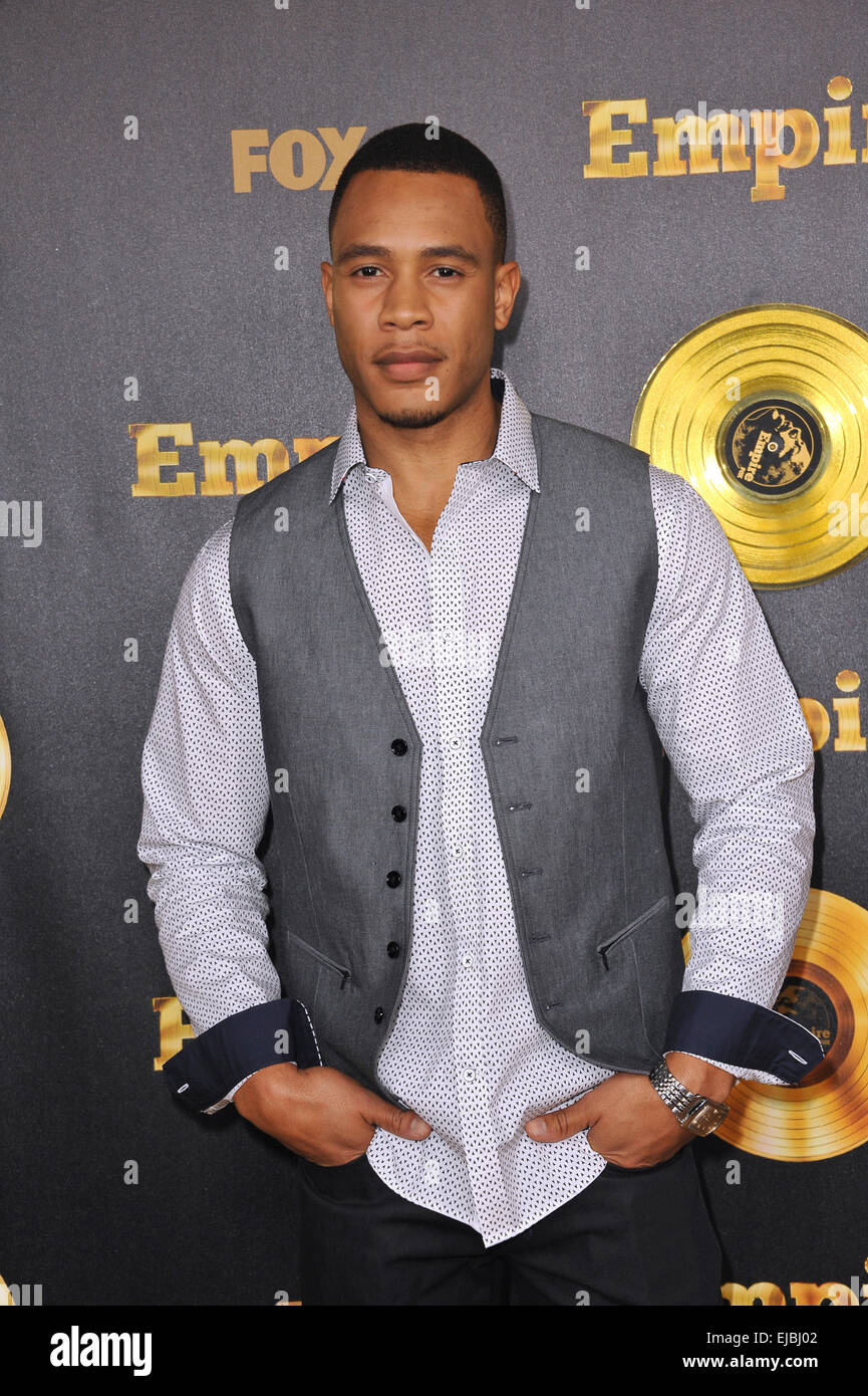 LOS ANGELES, CA - JANUARY 6, 2015: Trai Byers at the premiere of Fox's ...