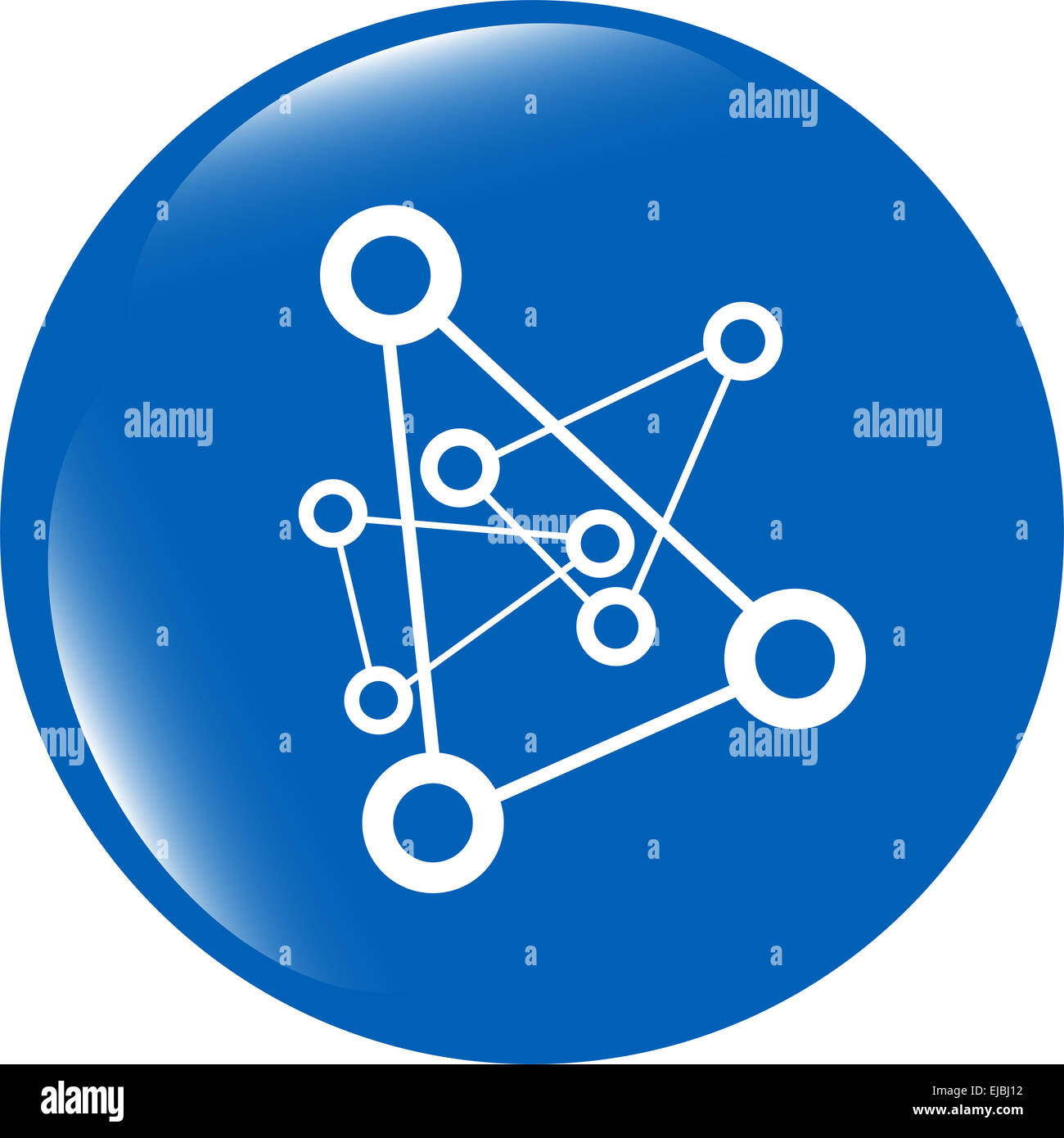 chemistry icon (button) isolated on white background Stock Photo - Alamy