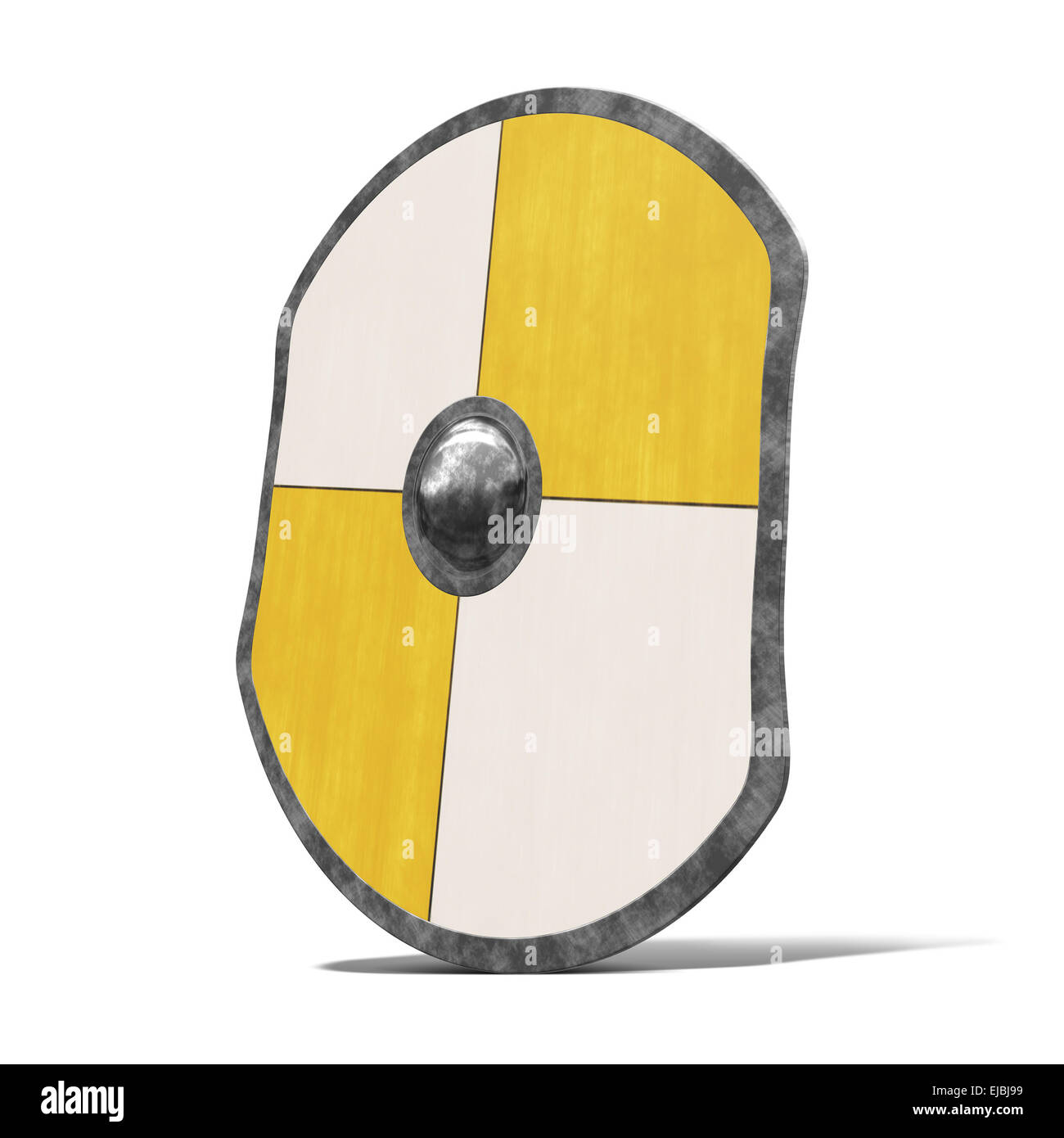 Wood shield medieval yellow hi-res stock photography and images - Alamy