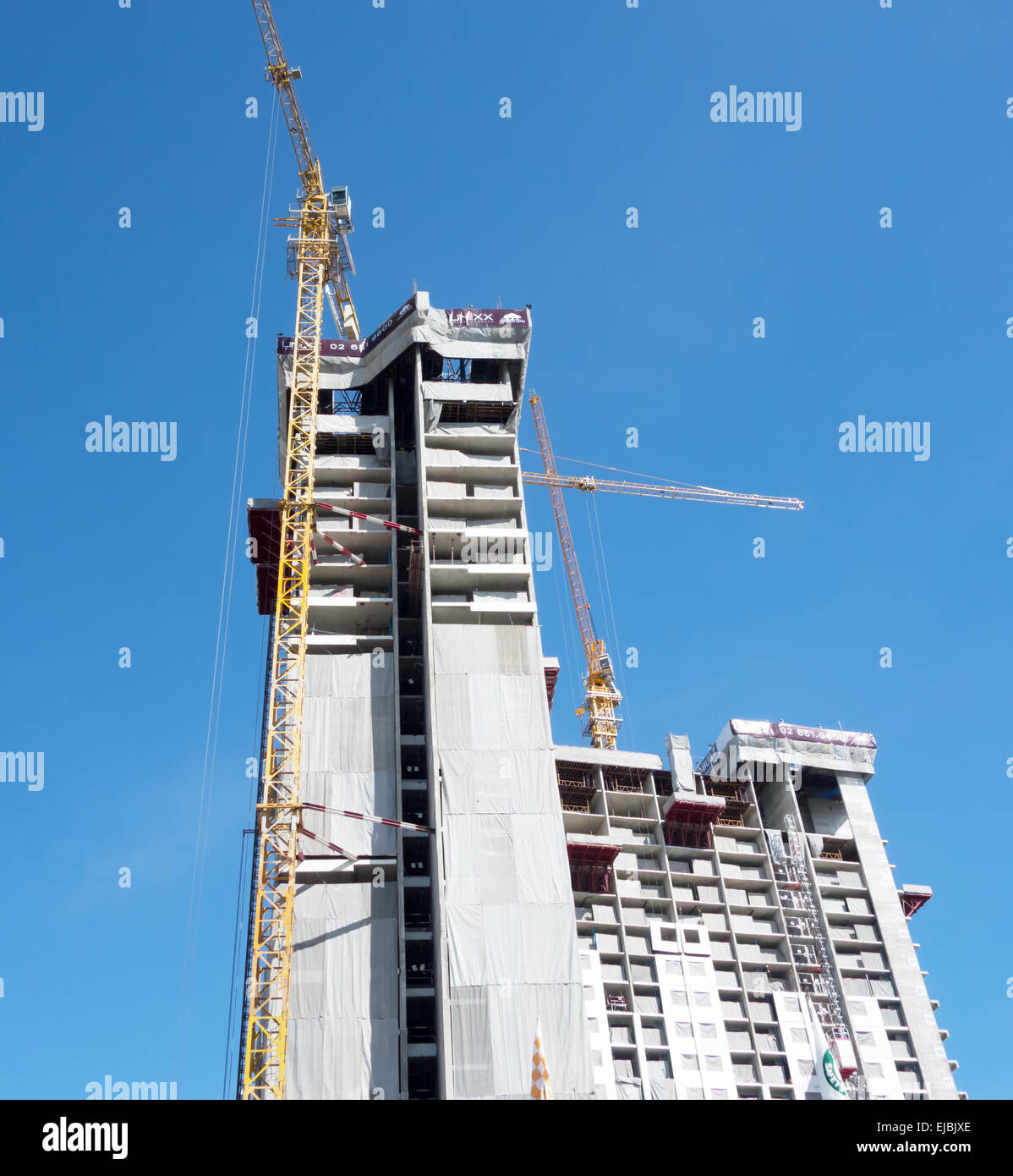 Construction site with reconstruction hi-res stock photography and ...