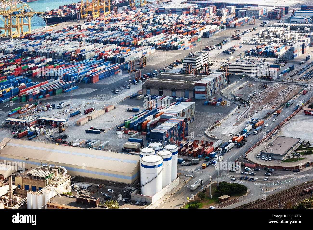 a modern seaport Stock Photo - Alamy