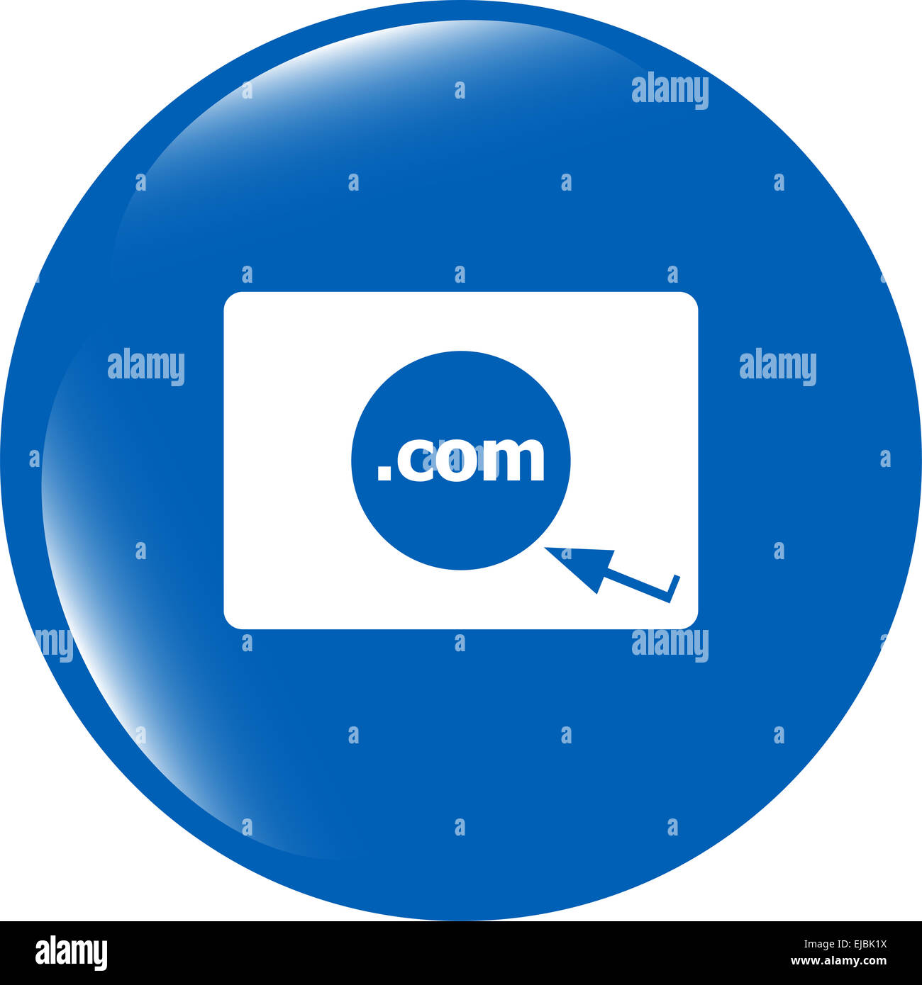Domain COM sign icon. Top-level internet domain symbol Stock Photo - Alamy