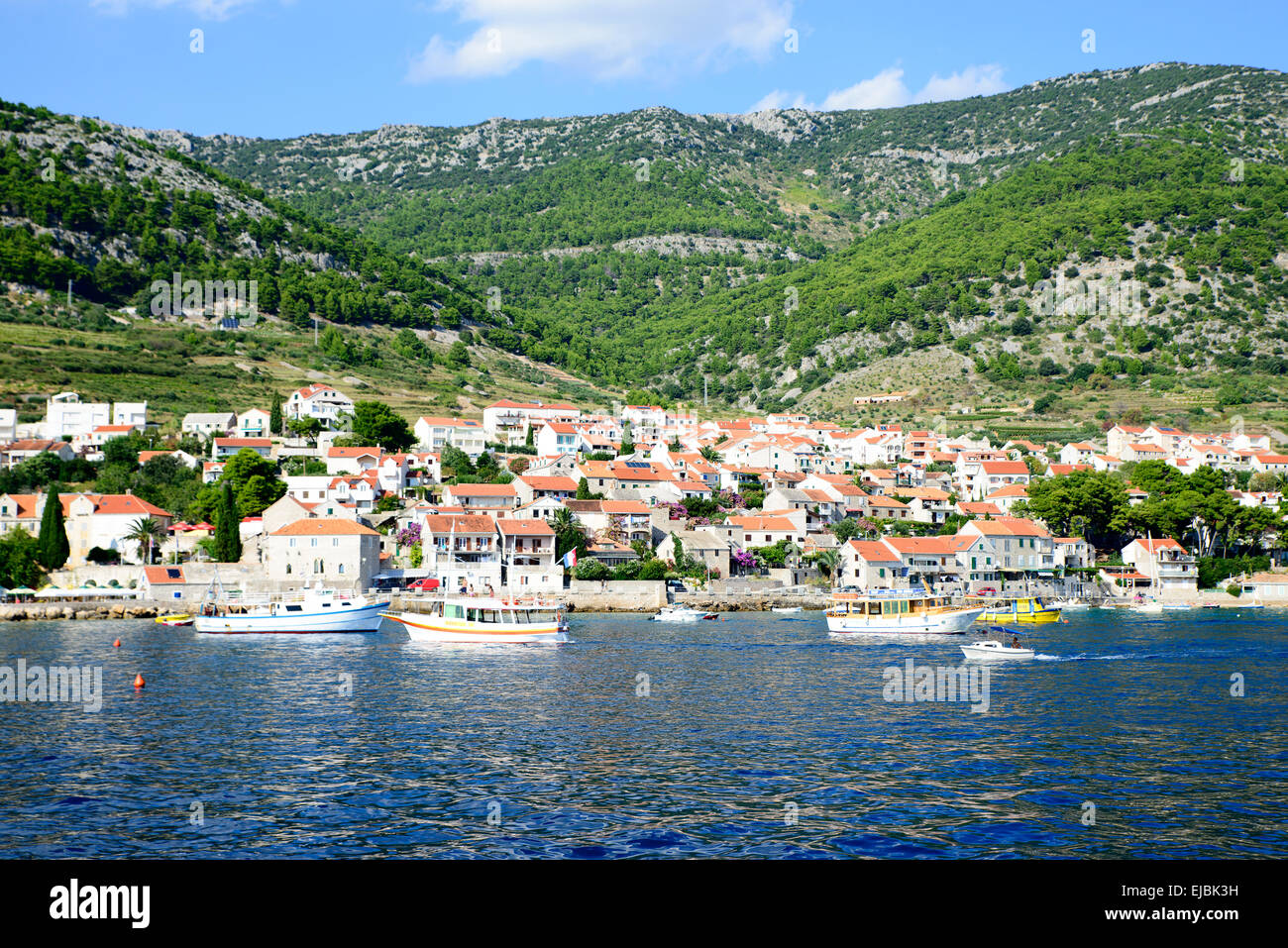 view of the sea in Croatia Stock Photo - Alamy
