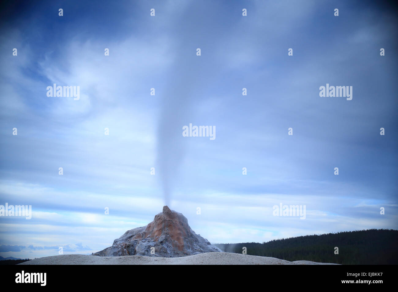 White Dome Geyser Yellowstone NP Stock Photo - Alamy