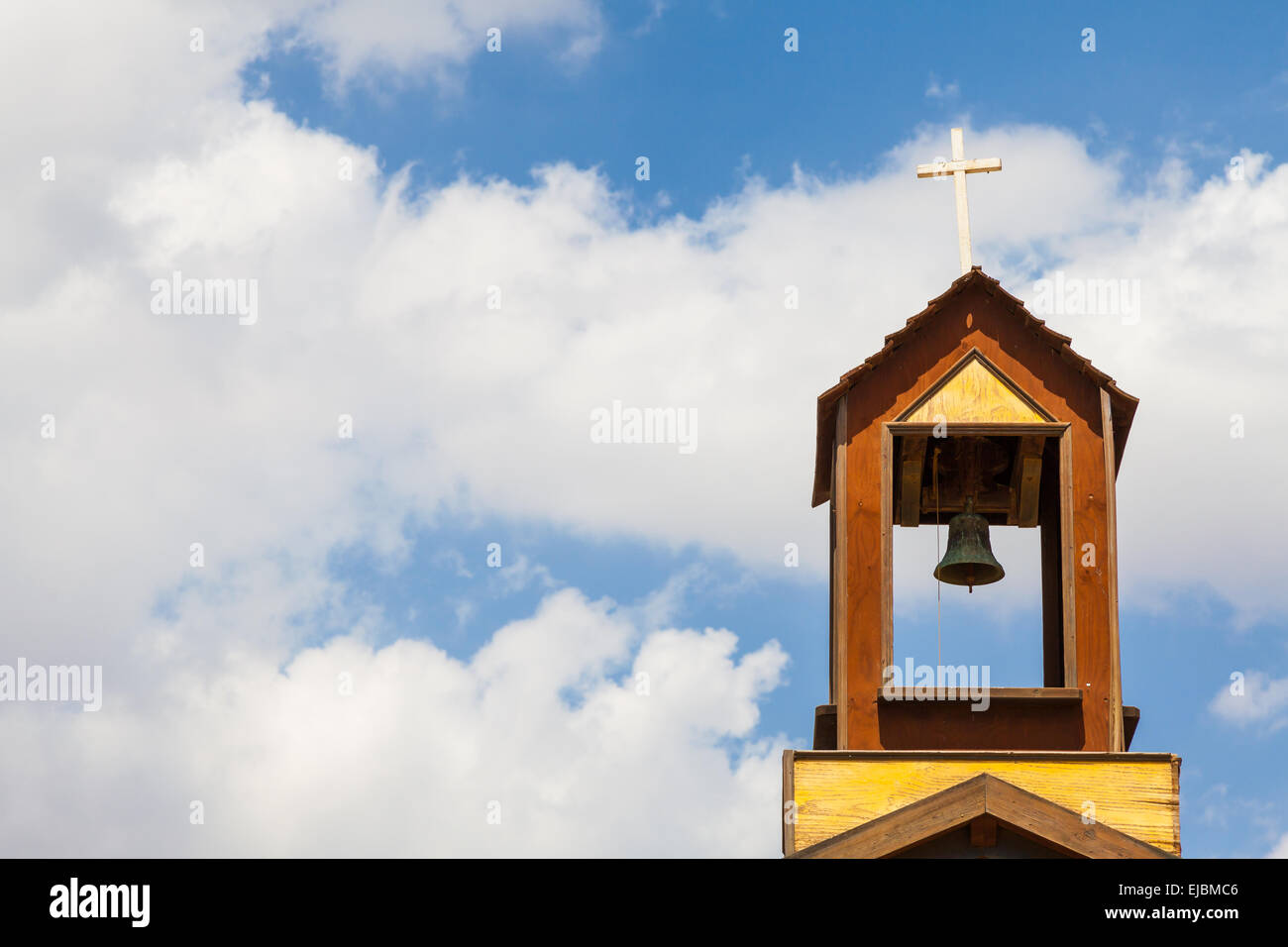 Old spanish tower brass bell hi-res stock photography and images - Alamy