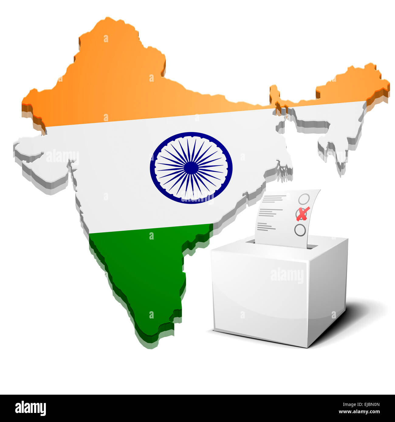 India outline Cut Out Stock Images & Pictures - Alamy
