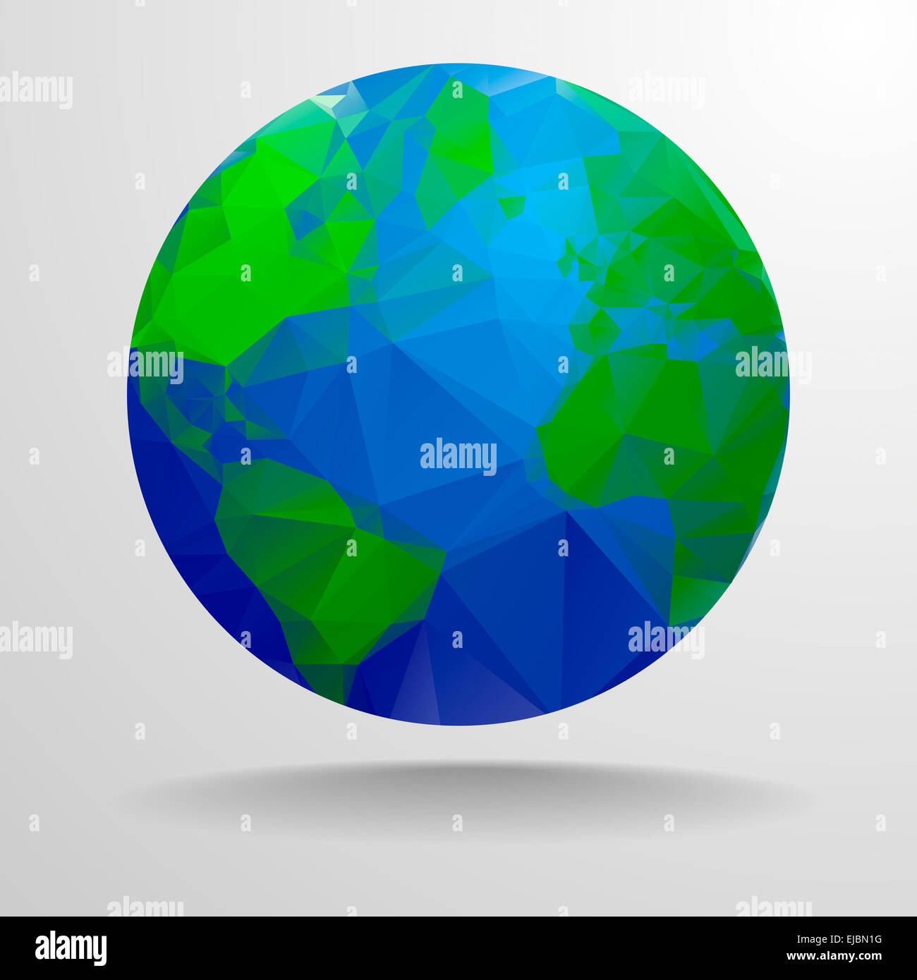 Globe polygon hi-res stock photography and images - Alamy